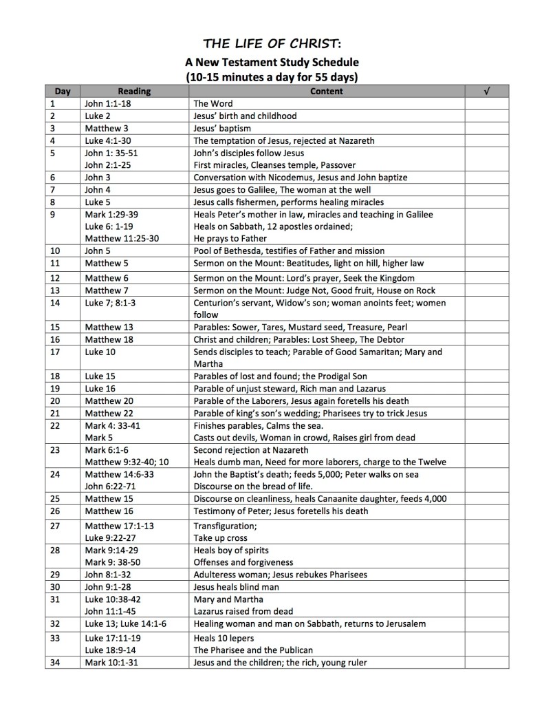 Stories of Jesus: Study the life of Christ in 55 days | Word to the Wise